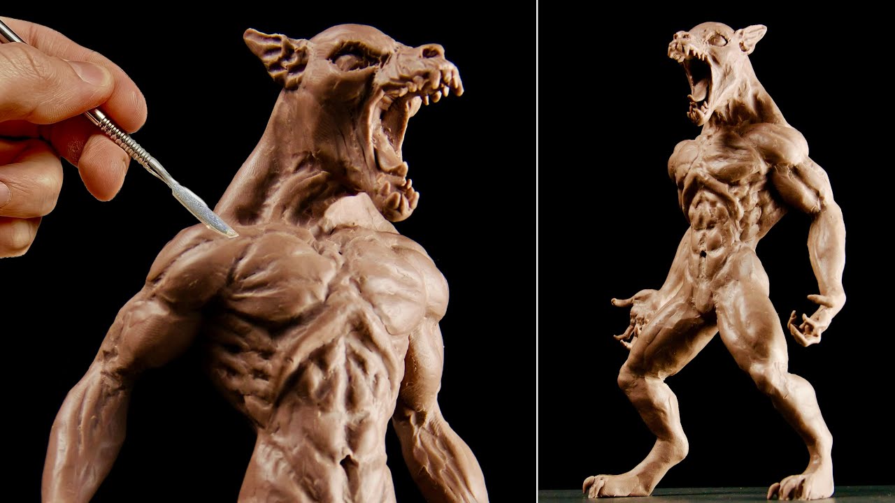 Sculpting LYCAN | [Werewolf] - Timelapse