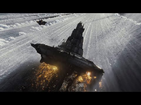 The Renaissance Space Station falling into a ring system - Alien Romulus (4K) #alien