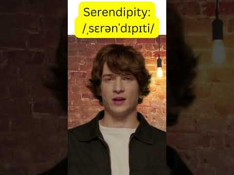 Serendipity meaning and example sentence #englishvocabulary