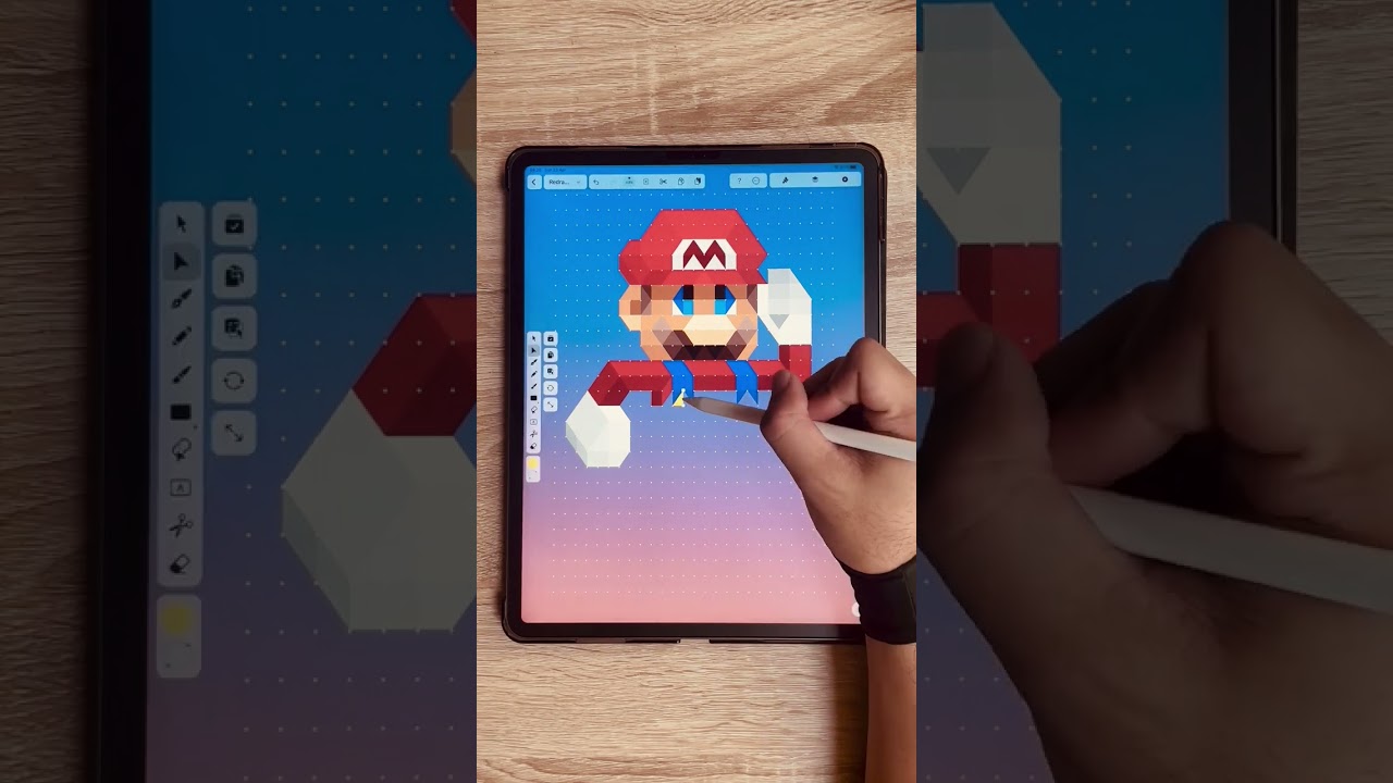 Super Mario | Satisfying Vector Art Drawing | Vectorough