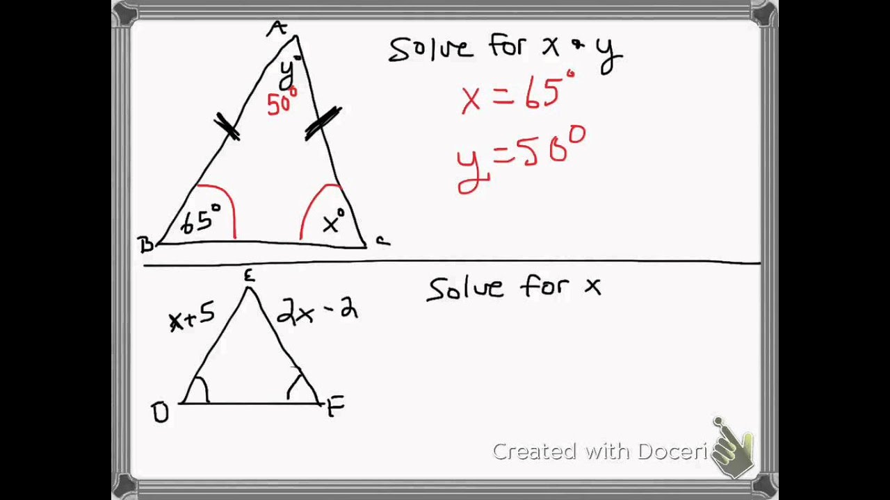 9 - Isosceles Triangle Theorem and Angle-Side Relationsips