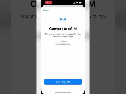 Convert Jio SIM to eSIM on iPhone easily!