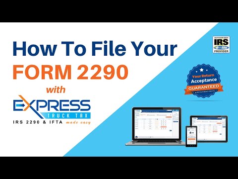Filing Form 2290 Electronically with ExpressTruckTax