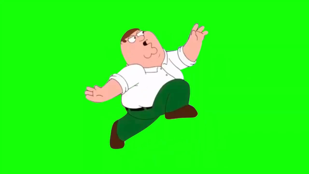 Peter Griffin Walking Greenscreen