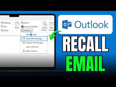 How To Recall Email In Outlook
