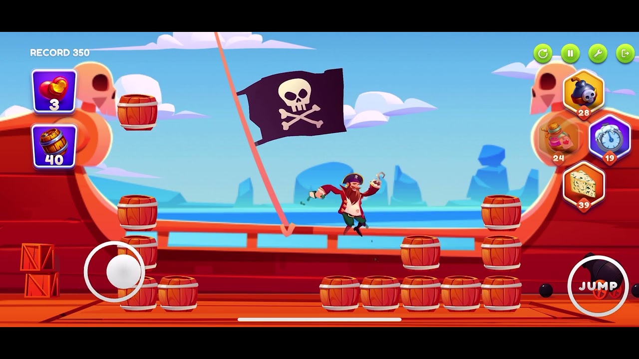 Captain Drinkins: PirateStack - Gameplay