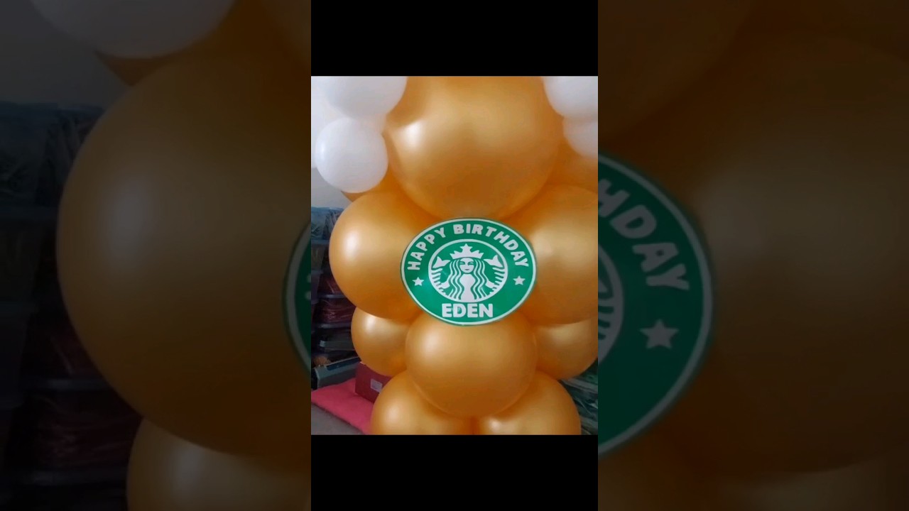 check this out‼️4 foot balloon art‼️#balloons #youtube #shorts #starbucks