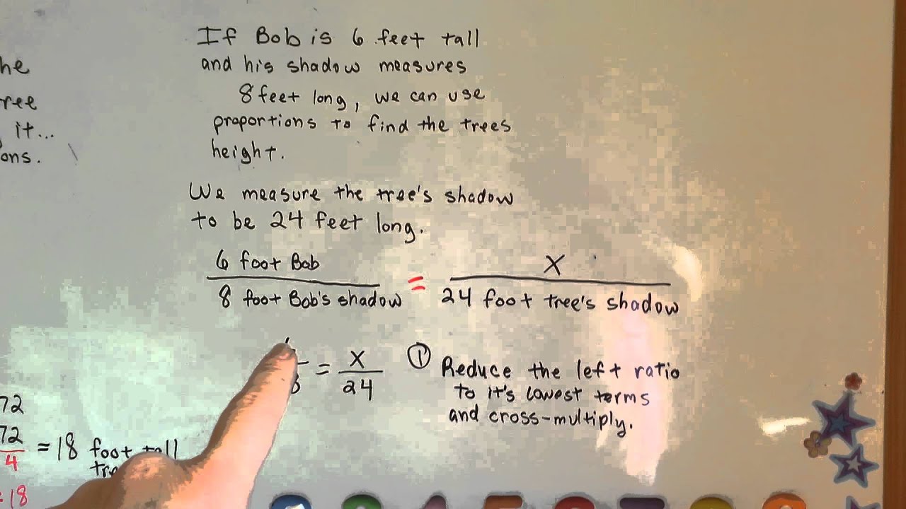 Proportions, Bob's Shadow & Tree (Geometry #223)
