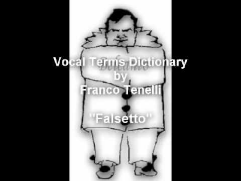 Falsetto: Vocal Terms Dictionary by Franco Tenelli