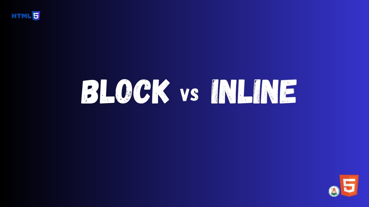 HTML Block vs Inline Elements: Beginner Web Development Tutorial
