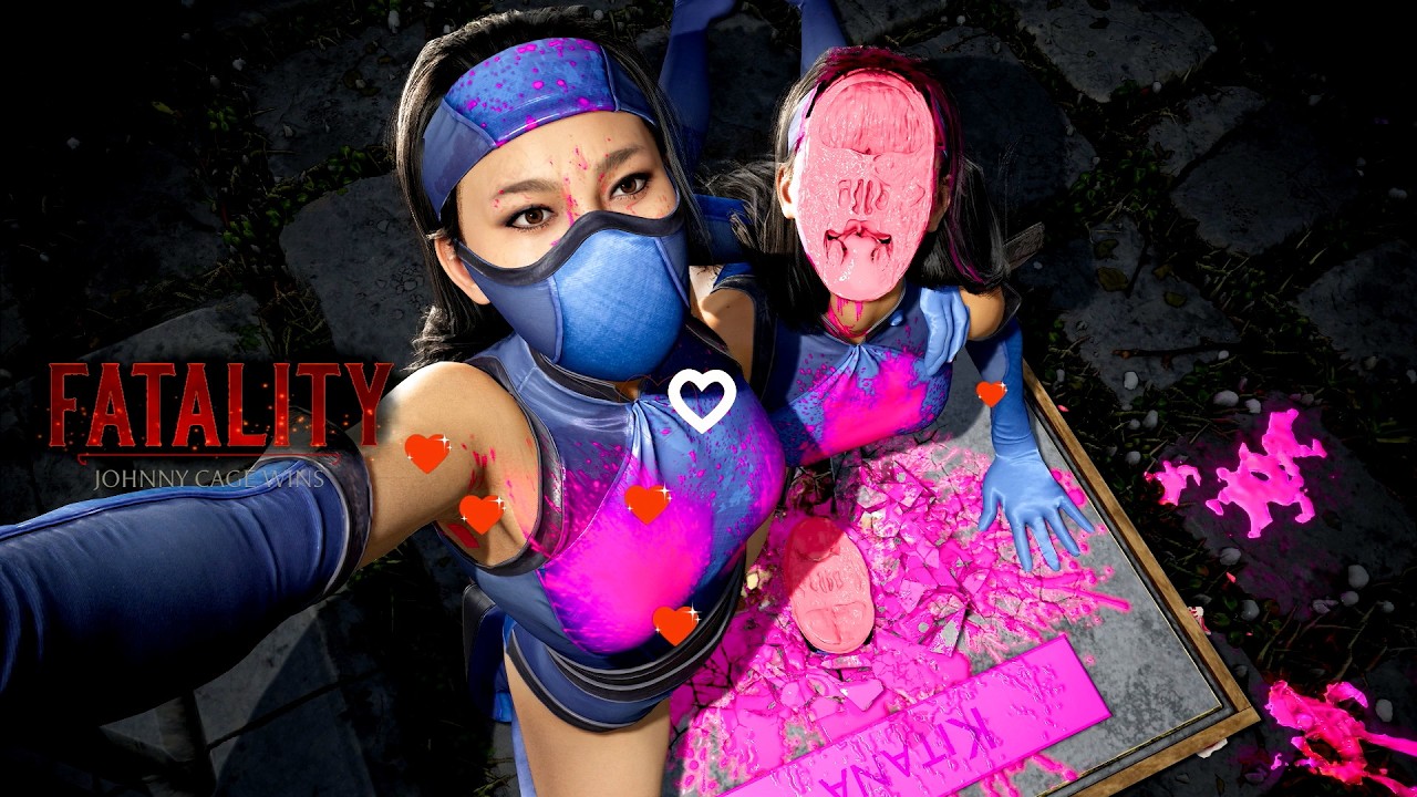MK1 Kitana Klassic Performs All Fatalities on Kitana Klassic