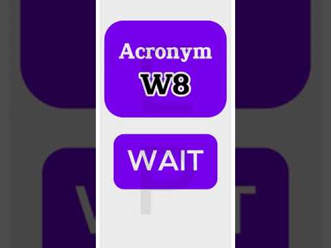 FULL FORM OF ACRONYM: W8 #english#shortsyoutube#vocabularywordsenglishlearnwithmeaning