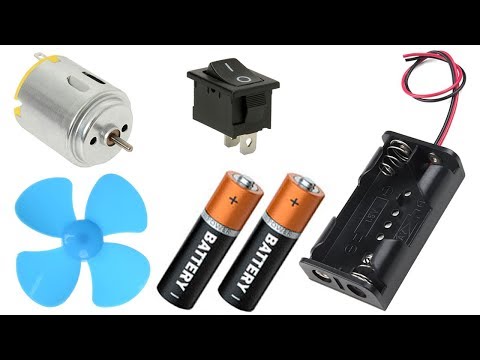 How to connect switch with motor - AA Battery, Motor, Switch tutorial