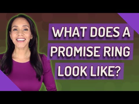 What does a promise ring look like?