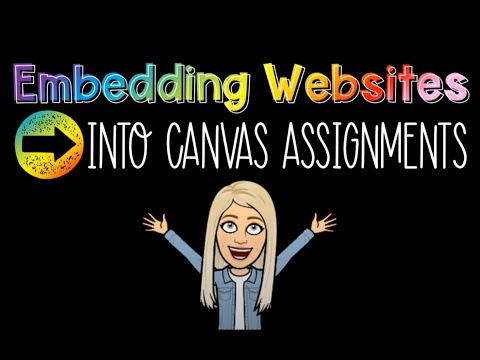 Embedding Websites in Canvas Assignments