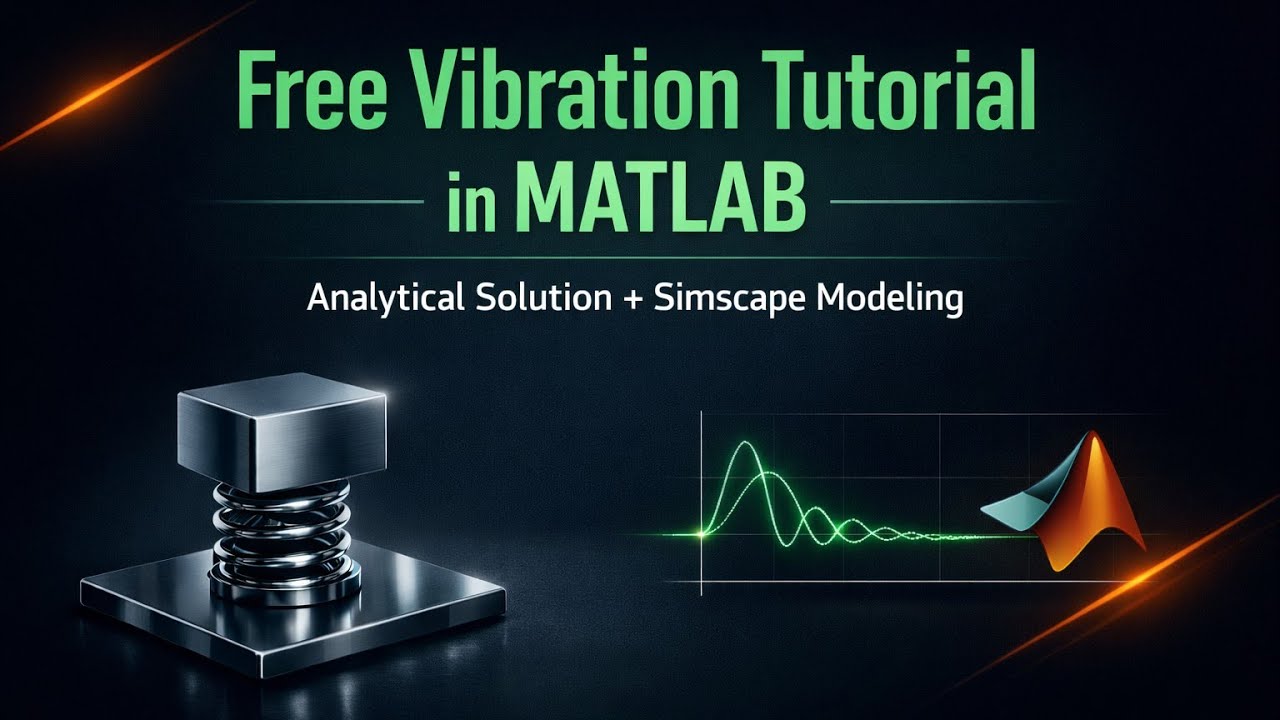 Free Vibration Tutorial in MATLAB | Analytical Solution + Simscape Modeling