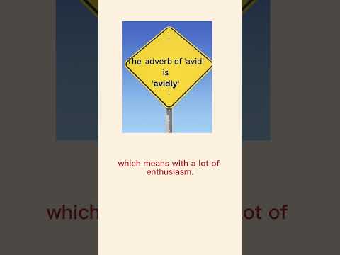 avid meaning and different forms #vocabulary #avid #englishlearning