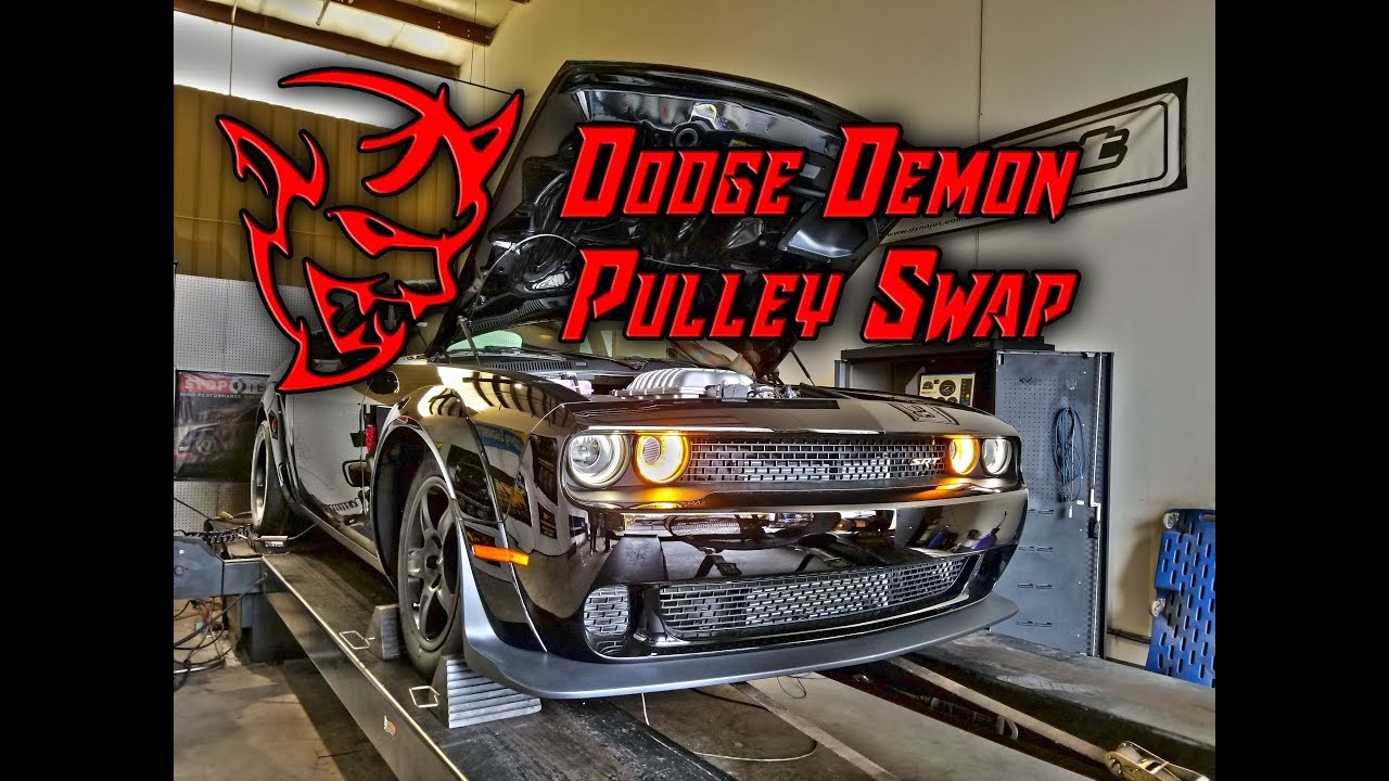 Dodge Demon Pulley Swap Dyno