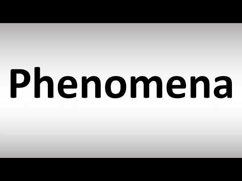 How to Pronounce Phenomena