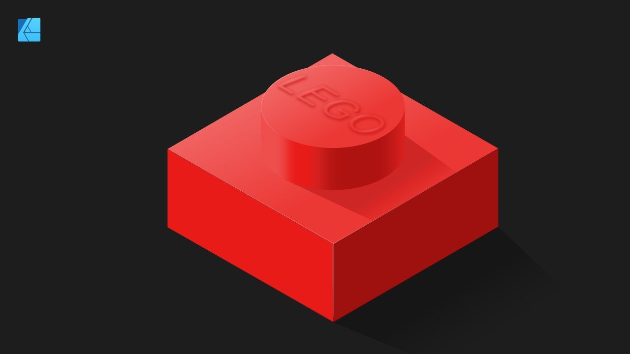 TIMELAPS LEGO BRICK -  WORKFLOW WITH AFFINITY DESIGNER