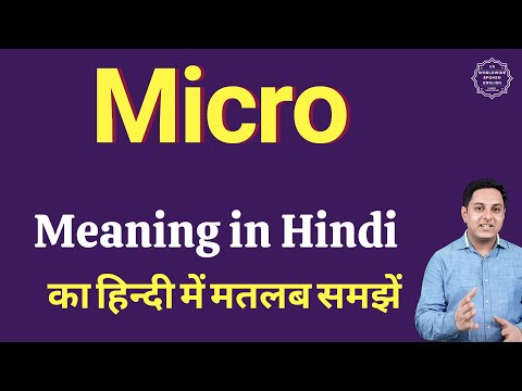 Micro meaning in Hindi | Micro ka kya matlab hota hai | Micro meaning Explained