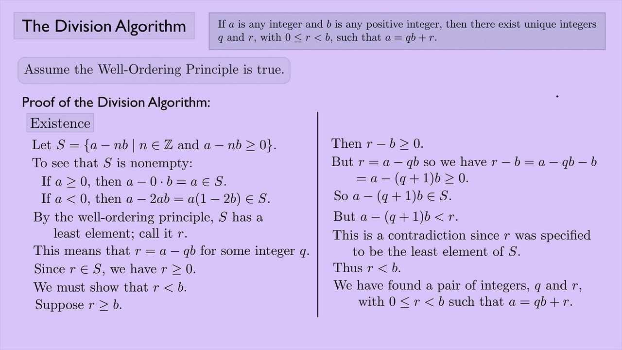 (Abstract Algebra 1) The Division Algorithm