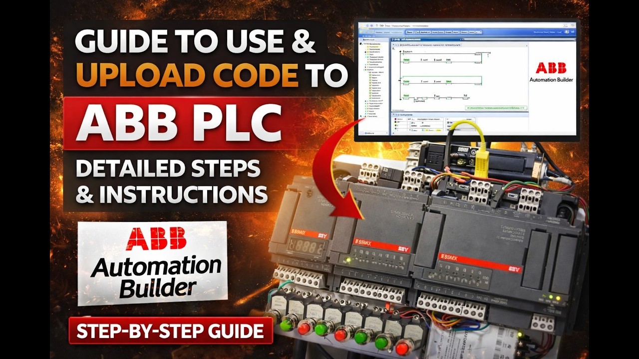 ABB PLC Programming Tutorial | Connect Automation Builder to AC1131(07KR51)& Upload Code
