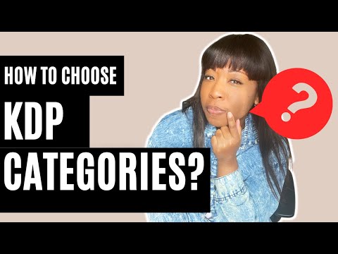 AMAZON KDP BOOK CATEGORIES for Low Content and Medium Content Books | Free and Easy