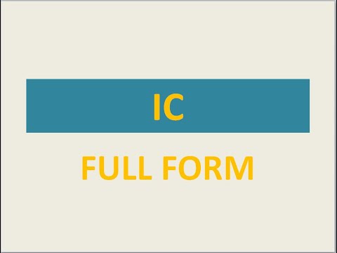 IC || ic full form || full form of ic || ic stands for