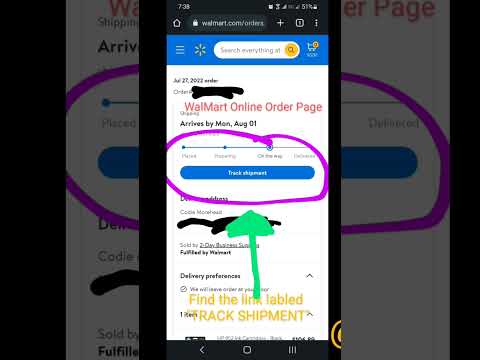 WalMart.com Tracking Number lookup tutorial