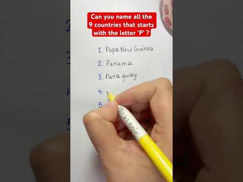 Can you name 9 countries that starts with the letter ‘P’ ?
