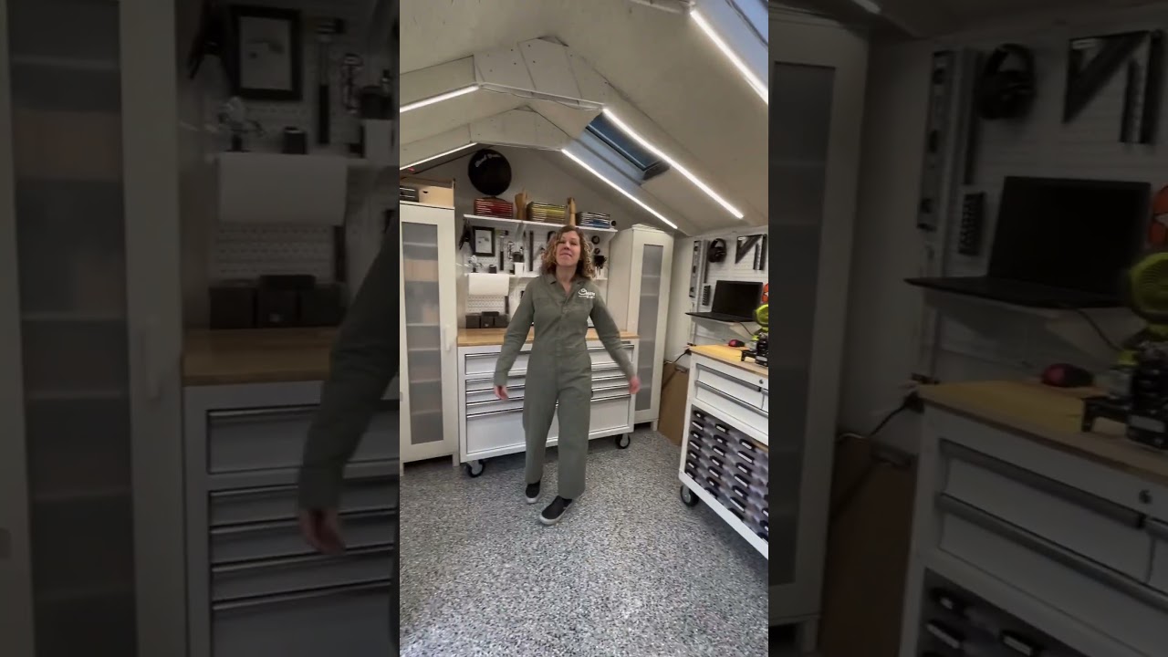 Workshop from begin to end #workshop #shoporganization #onefinity #epoxyfloors #beforeandafter #diy