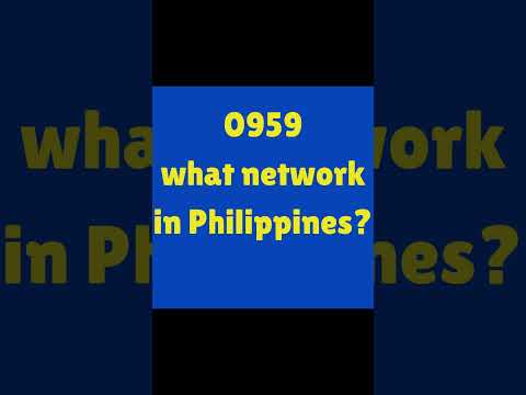 0959 what network in Philippines? #shorts #philippines #mobilenumber