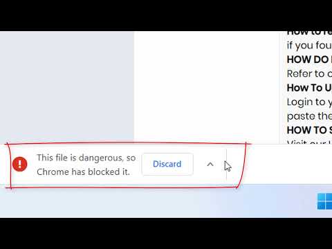 This File Is Dangerous So Chrome Has Blocked It - 2022 FIXED