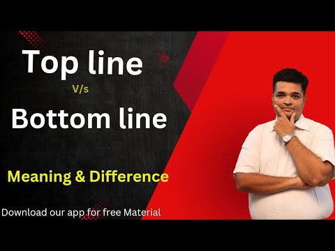 what is Top line and Bottom line ! In Hindi , Meaning and Difference