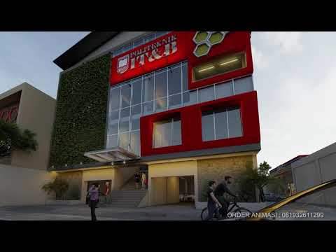 VIDEO 3D ANIMASI - Gedung kampus sekolahan IT & B ITB Lumion 10