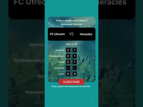 FC Utrecht vs Heracles Today Prediction #football #predictions #bettingtips