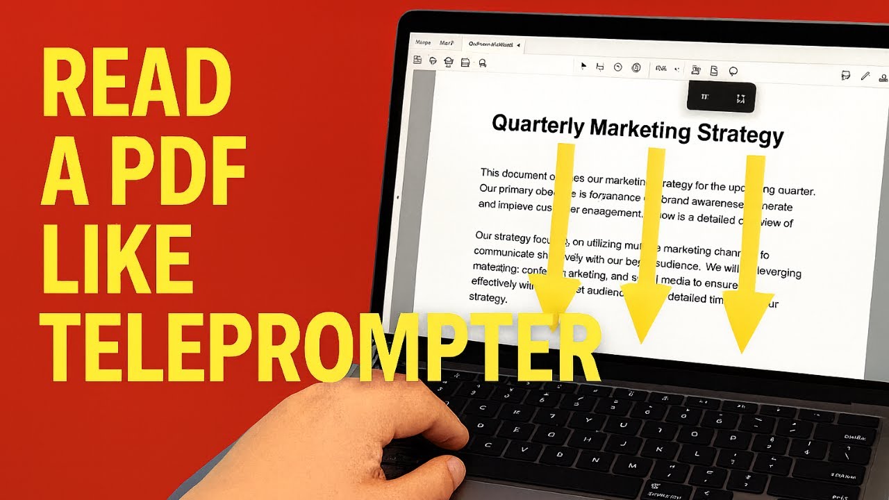 Read PDFs Hands-Free with Auto Scrolling in Adobe Acrobat (Tutorial 2025)