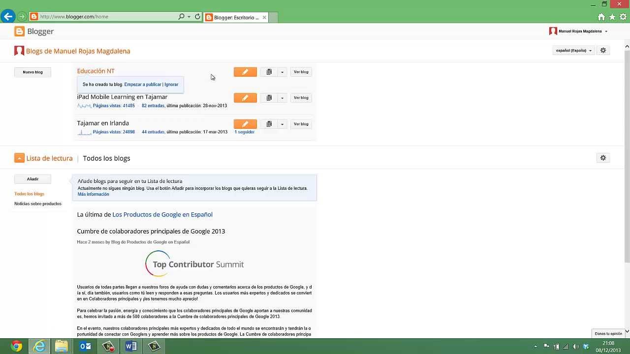 Utilización de Blogs en el Aula