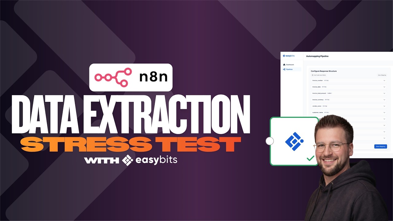 Stress Testing n8n Document Data Extraction – n8n & easybits Extractor Workflow