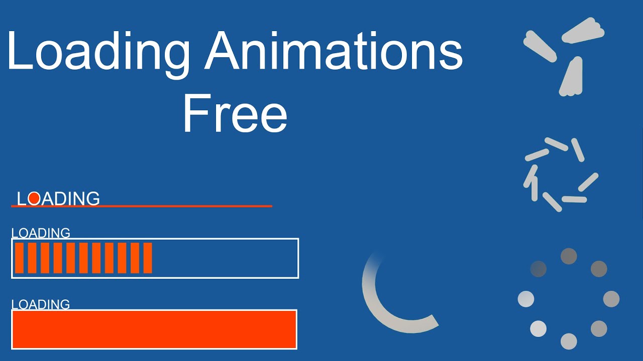 Loading Bars and Loading Circles Green Screen animations | Free for Any use