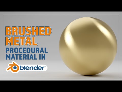 CREATE A PROCEDURAL BRUSHED METAL MATERIAL FOR BLENDER