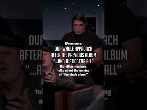 Metallica talks about why the album was named “The Black Album”❗️