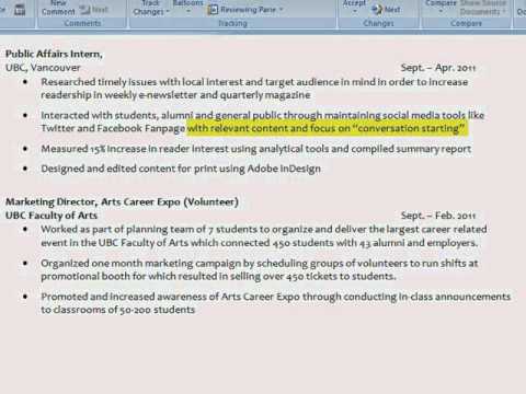 Resumes 101: Accomplishment Statements
