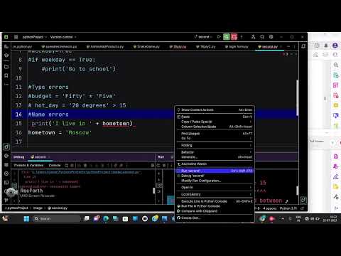Error Types in Python || all types of error in python