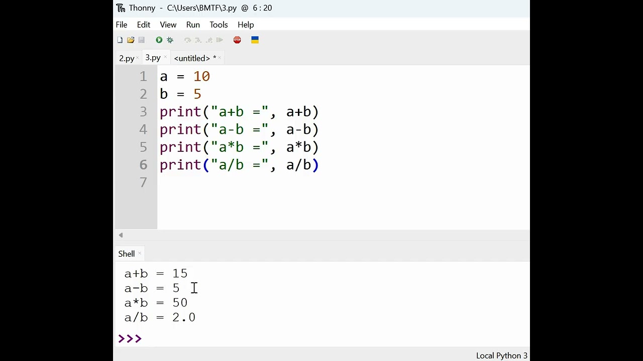 Python Programming in Bangla Simple Calculation Lesson 3
