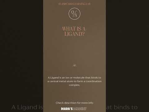 What is a Ligand @Diarasacademy