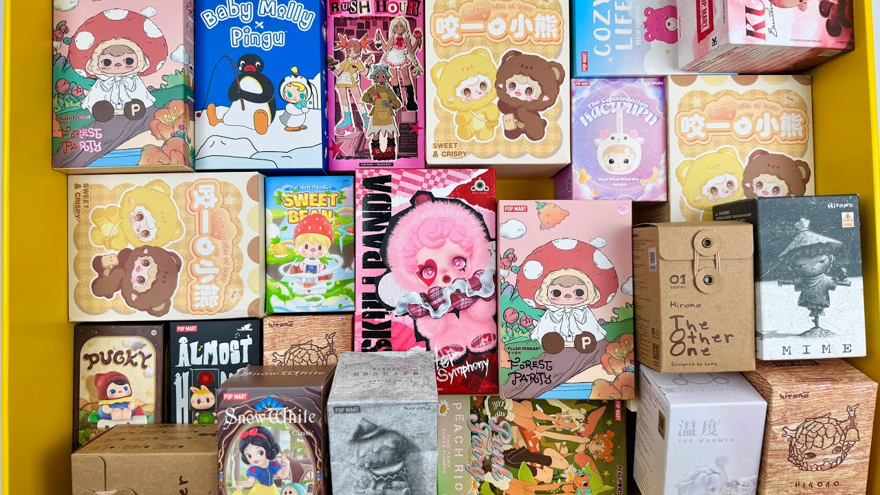 51 minutes of ASMR for Sleep PopMart mystery surprise blind box Unboxing Satisfying Sounds NoTalking