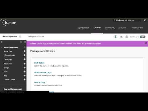 OHM/Blackboard - Reusing a Previous OHM & Blackboard Section