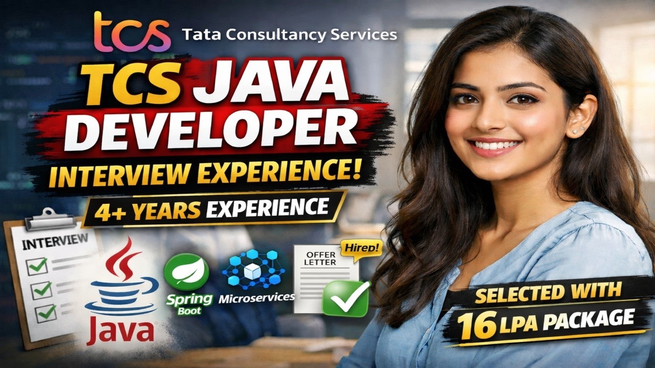 TCS Java Developer Interview Experience (4+ Years) | REAL Questions Asked | Selected with 16 LPA 💼